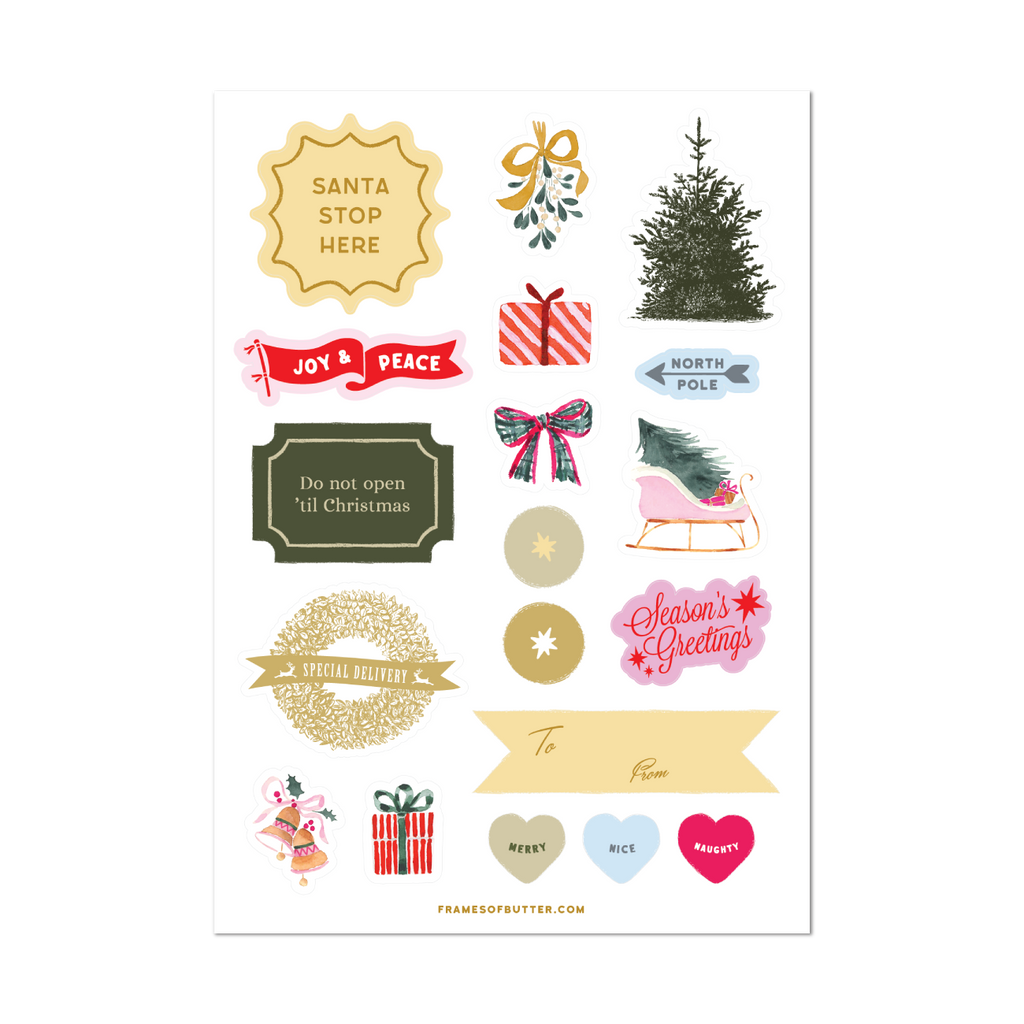 Holiday Sticker Sheet