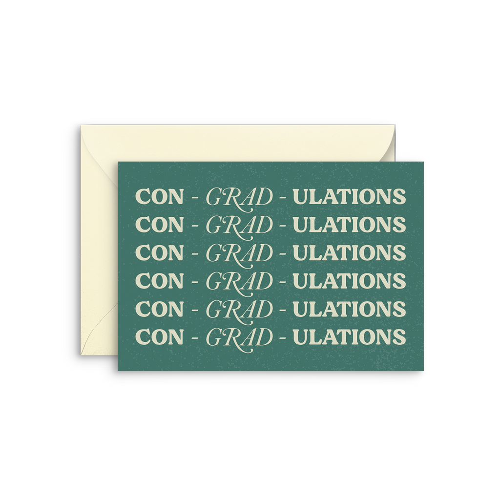 CON-GRAD-ULATIONS | Graduation card