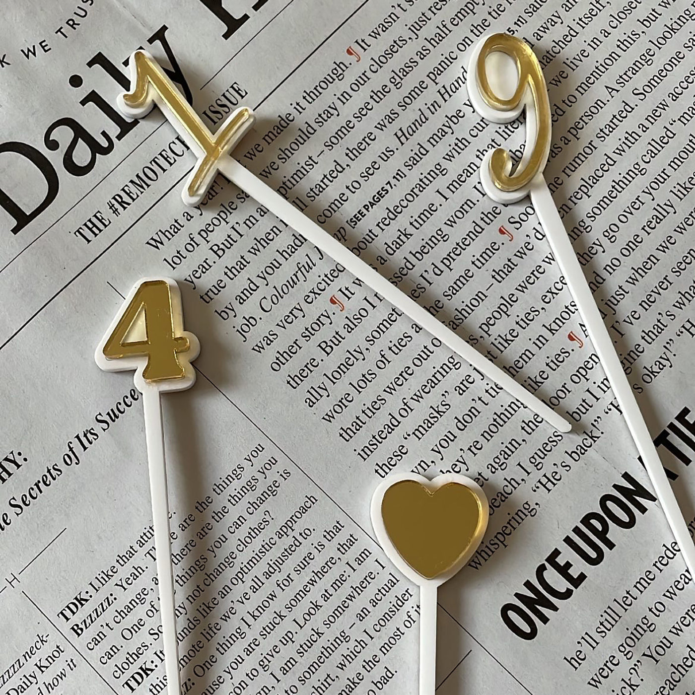 Number Cake Topper 生日數字蛋糕插牌 | Frames of Butter